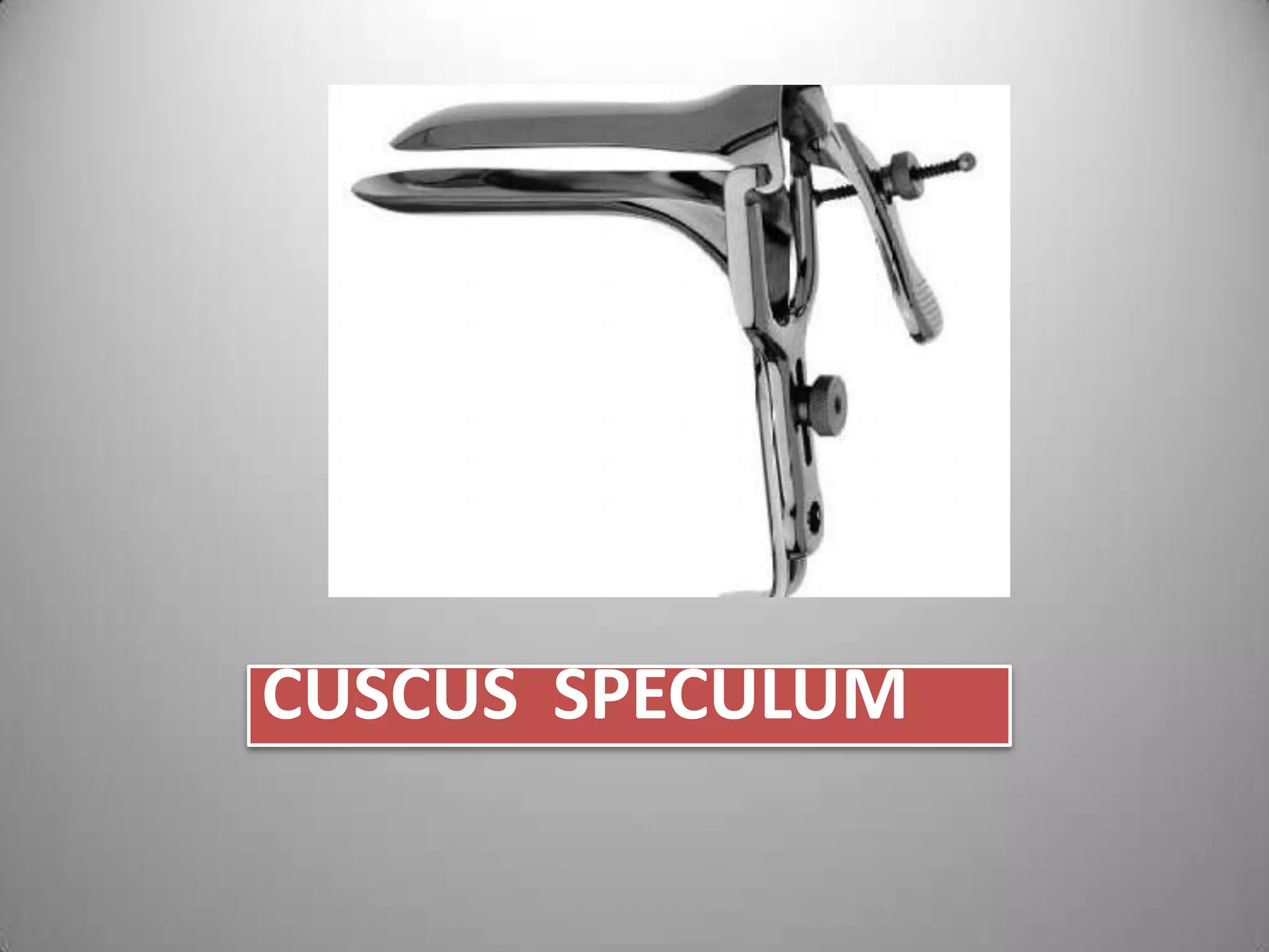 Gynaecological instruments | PPTX