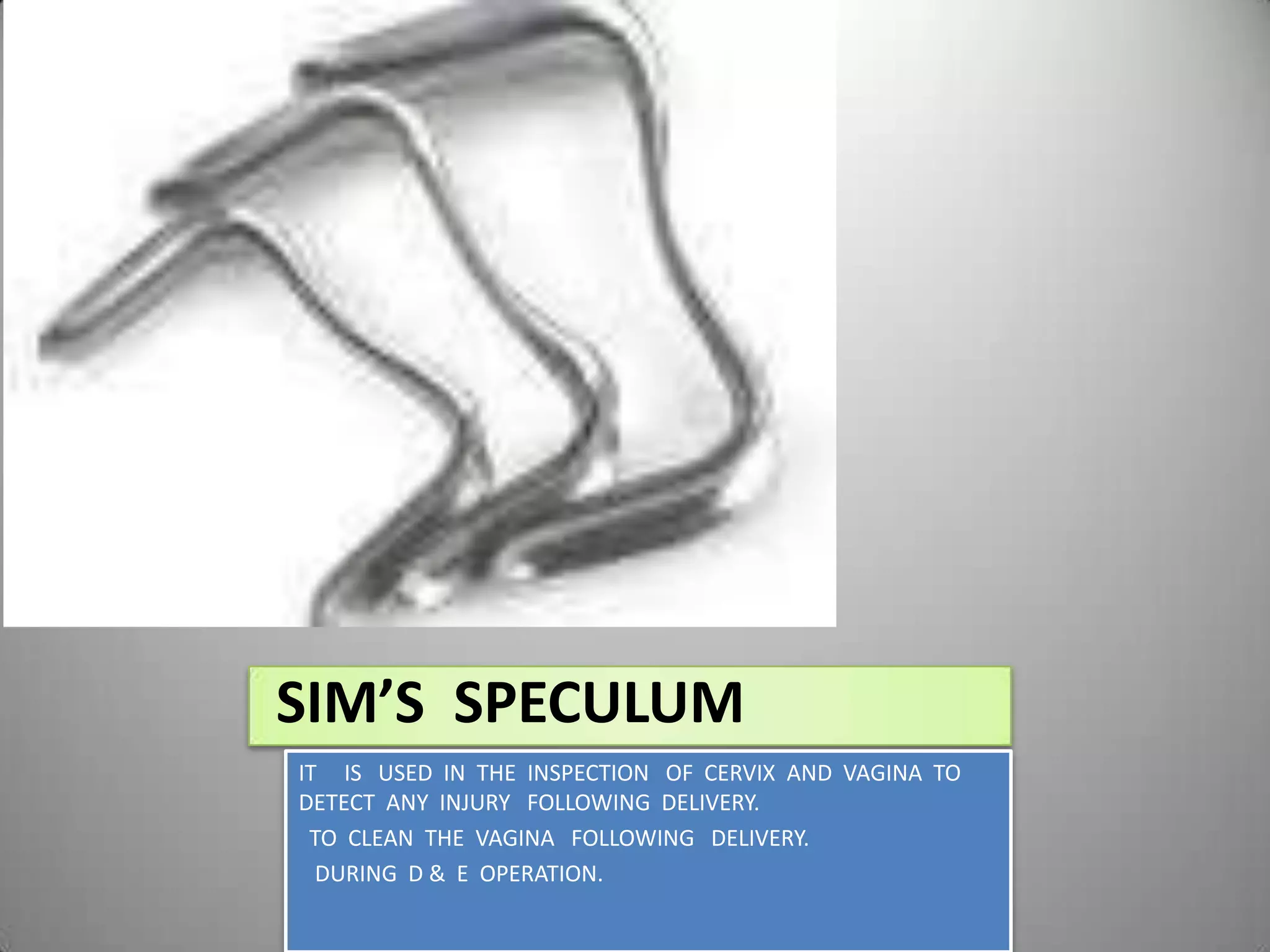 Gynaecological instruments | PPTX