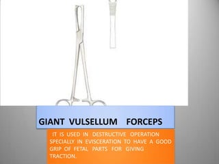 Gynaecological instruments | PPTX