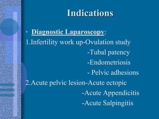 Gynaecological laproscopy | PPTX