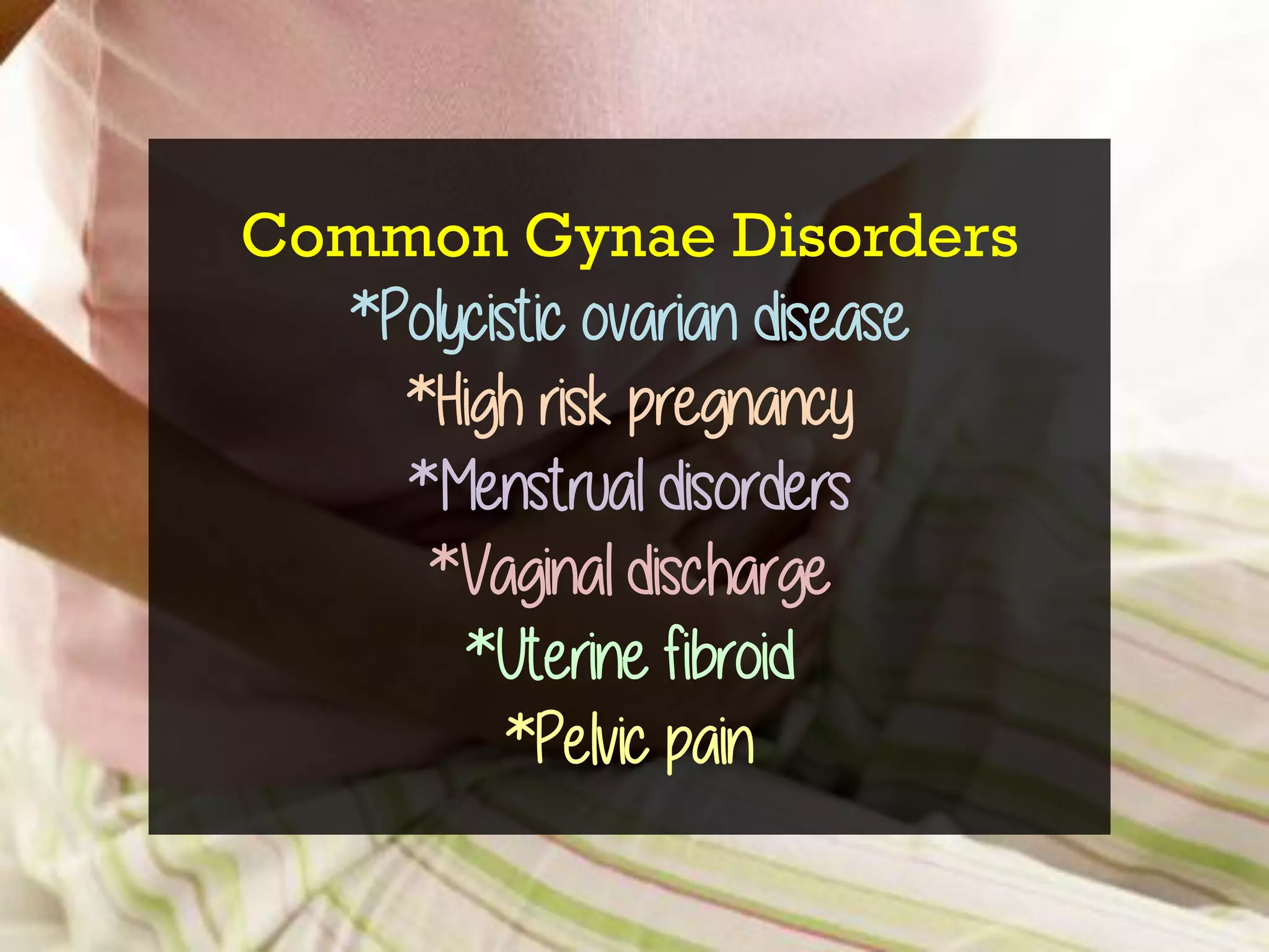 Gynaecological problems in working women | PDF