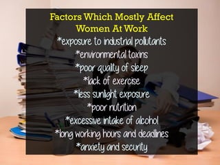 Gynaecological problems in working women | PDF