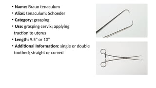 Gynaecology instruments.pptx Gynaecology.pptx