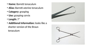 Gynaecology instruments.pptx Gynaecology.pptx
