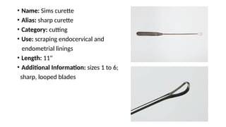 Gynaecology instruments.pptx Gynaecology.pptx
