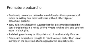 Gynaecology - Unit XII - Disorders of Adolescent Sexual Maturation.pptx