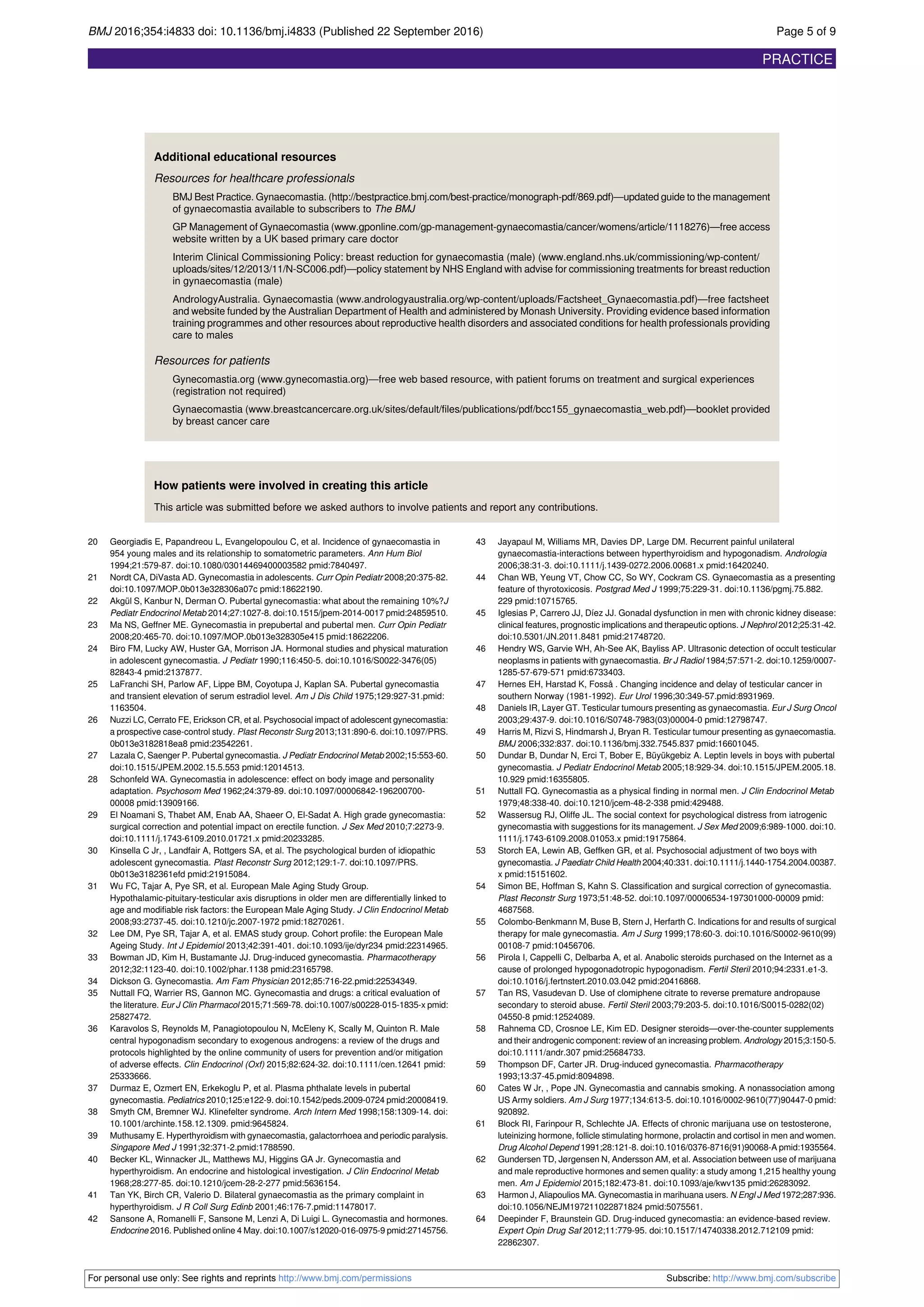 Gynaecomastia | PDF