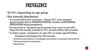 GYNAECOMASTIA- diagnosis and management. | PPTX