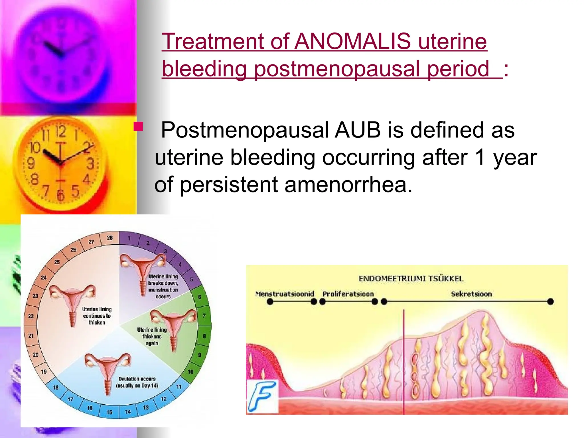 Lecture for gynaecology menstrual cycle and uterine bleeding | PPT