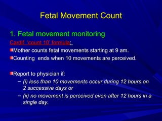 antenatal fetal surveillance | PPT