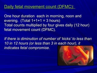 antenatal fetal surveillance | PPT