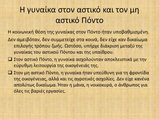 Ο ρόλος της γυναίκας στον Πόντο | PPT