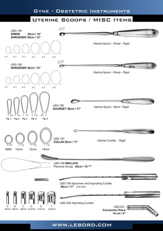 Gynecological Instruments | PDF