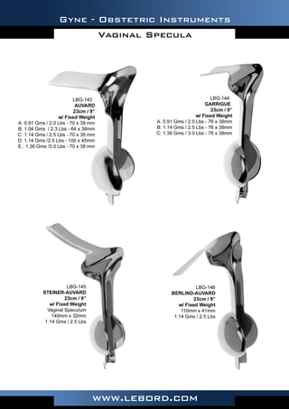 Gynecological Instruments | PDF