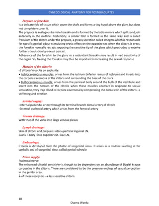 Gynecological anatomy for postgraduates | PDF