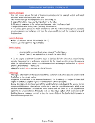 Gynecological anatomy for postgraduates | PDF