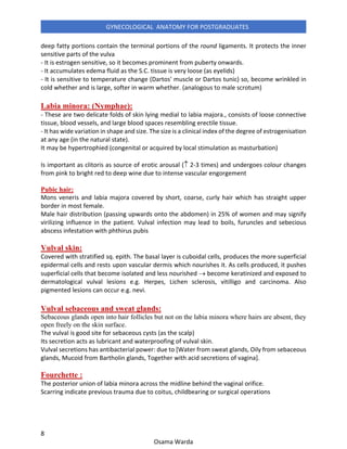 Gynecological anatomy for postgraduates | PDF