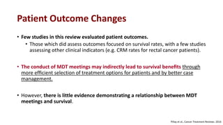 Impact of Multidisciplinary Discussion on Treatment Outcome For ...