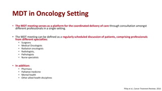 Impact of Multidisciplinary Discussion on Treatment Outcome For ...