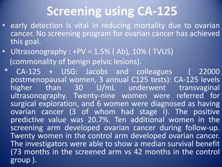Gynecologic Tumor Markers | PPTX | Pregnancy | Reproductive Health