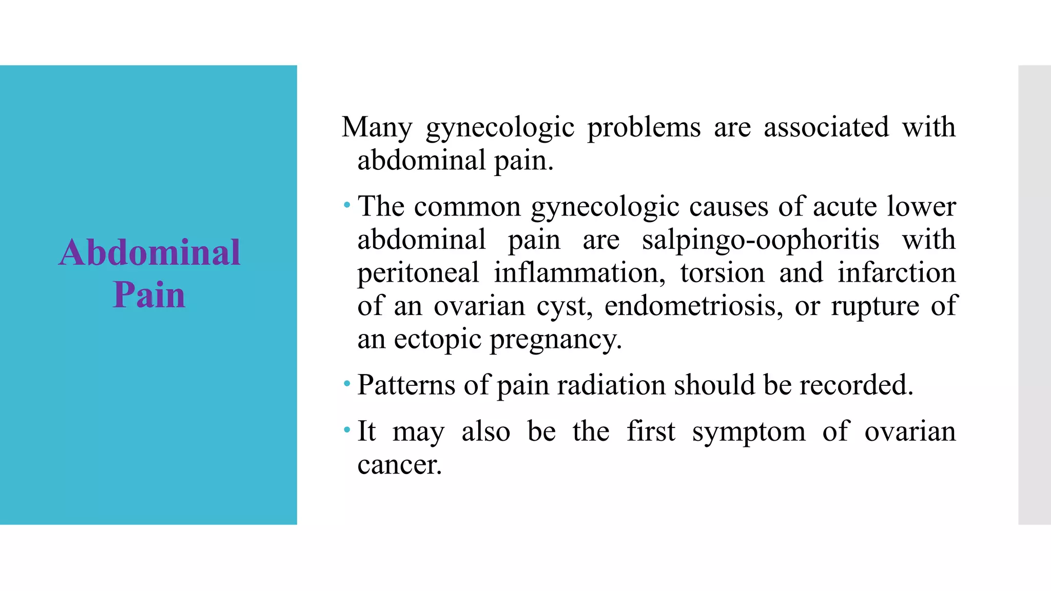Gynecologocal assessment | PPTX