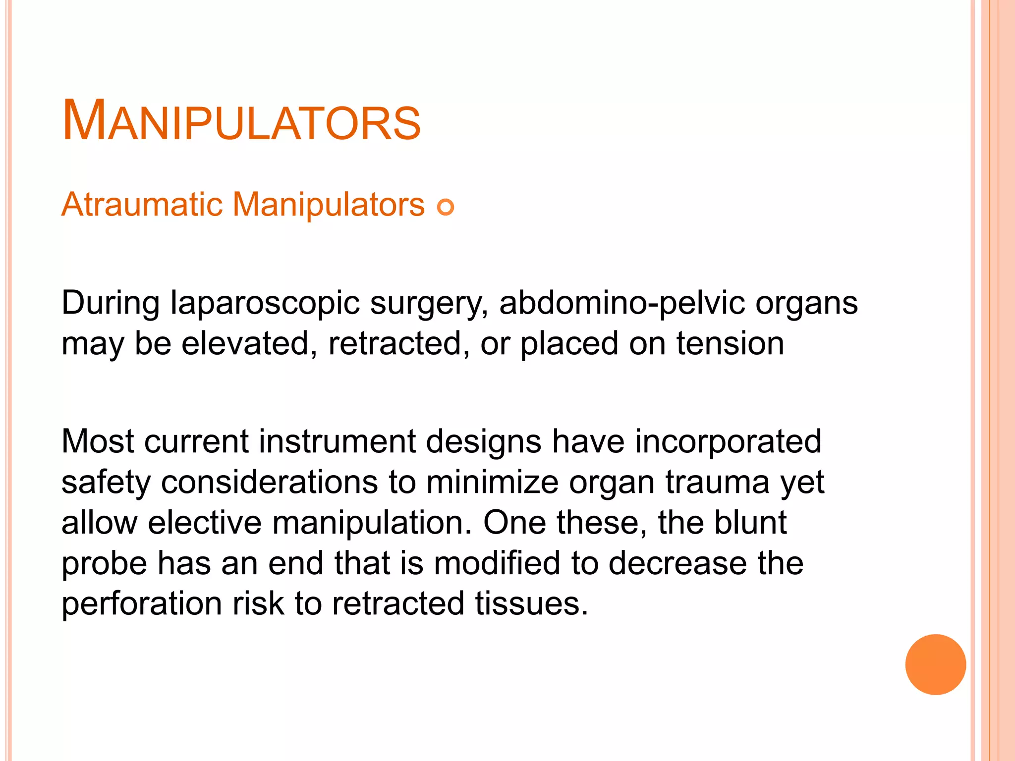 advances in minimal access surgery in gynecology | PPTX