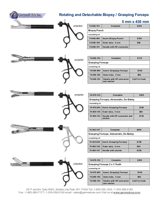 Gynecology surgical instruments catalog