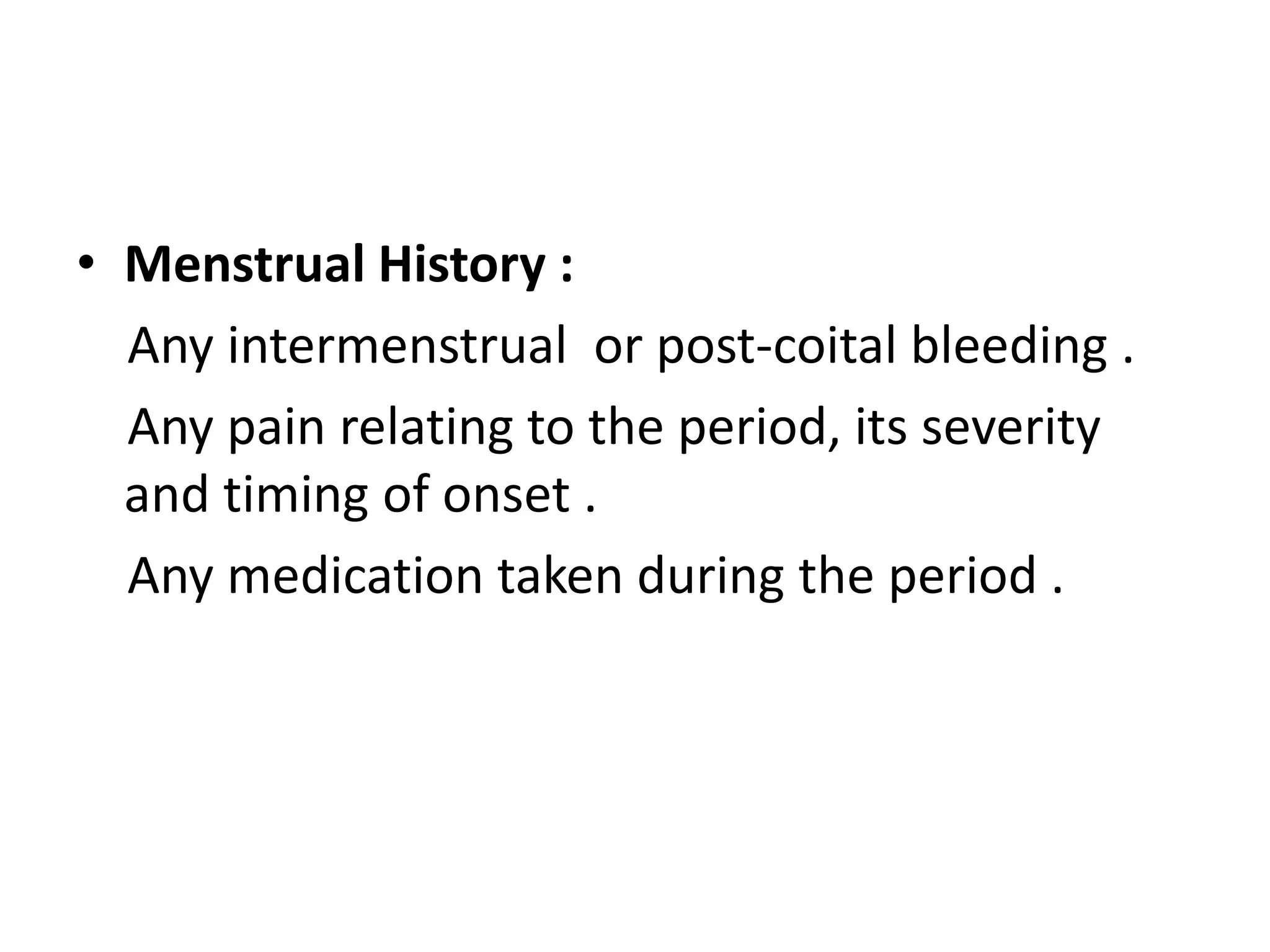 Gynecology history & examination | PPTX