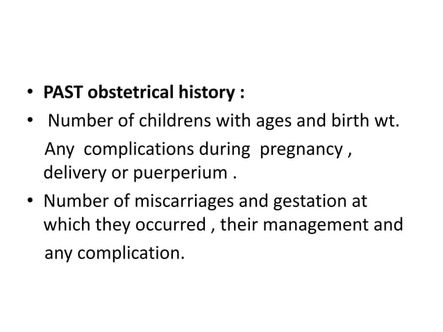 Gynecology history & examination | PPTX