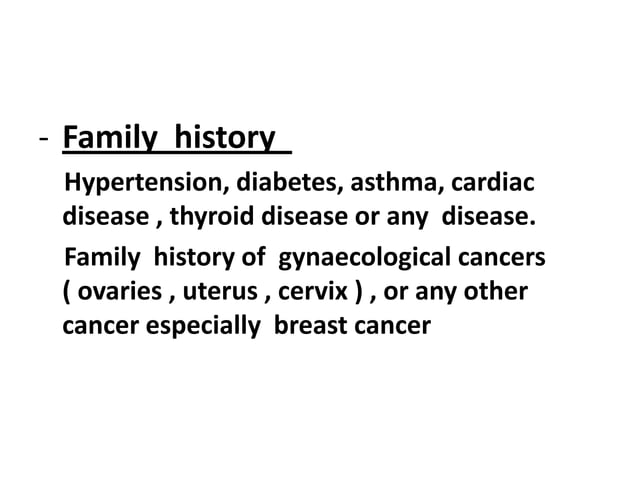Gynecology history & examination | PPTX