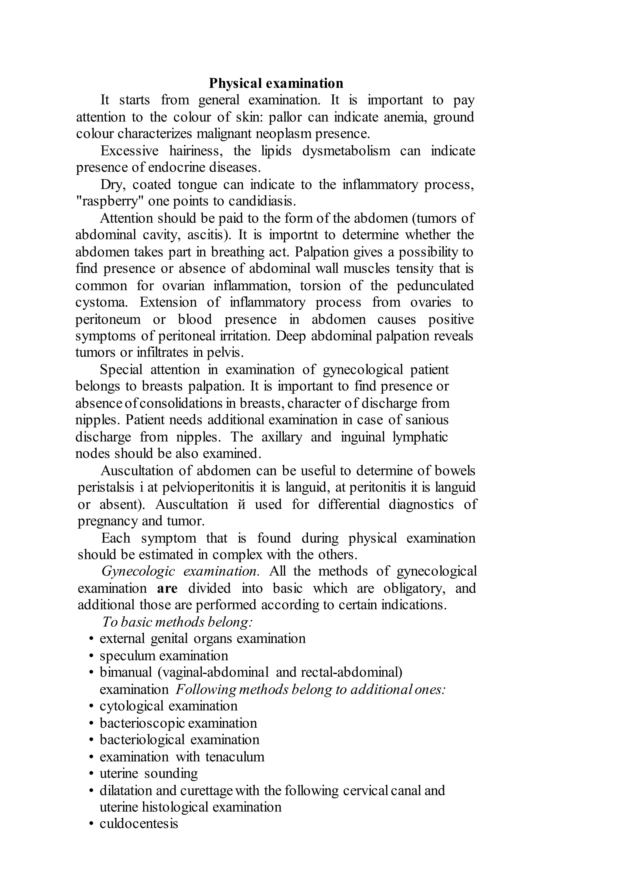 Gynecology practical | DOC