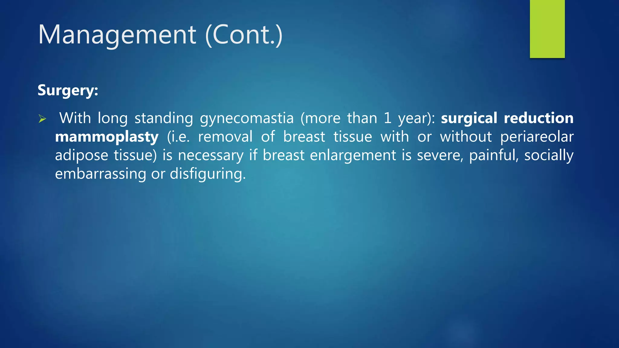 Gynecomastia | PPTX