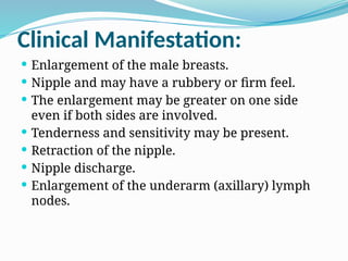 Gynaecomastia PPT FOR NURSING STUDENTSss | PPTX