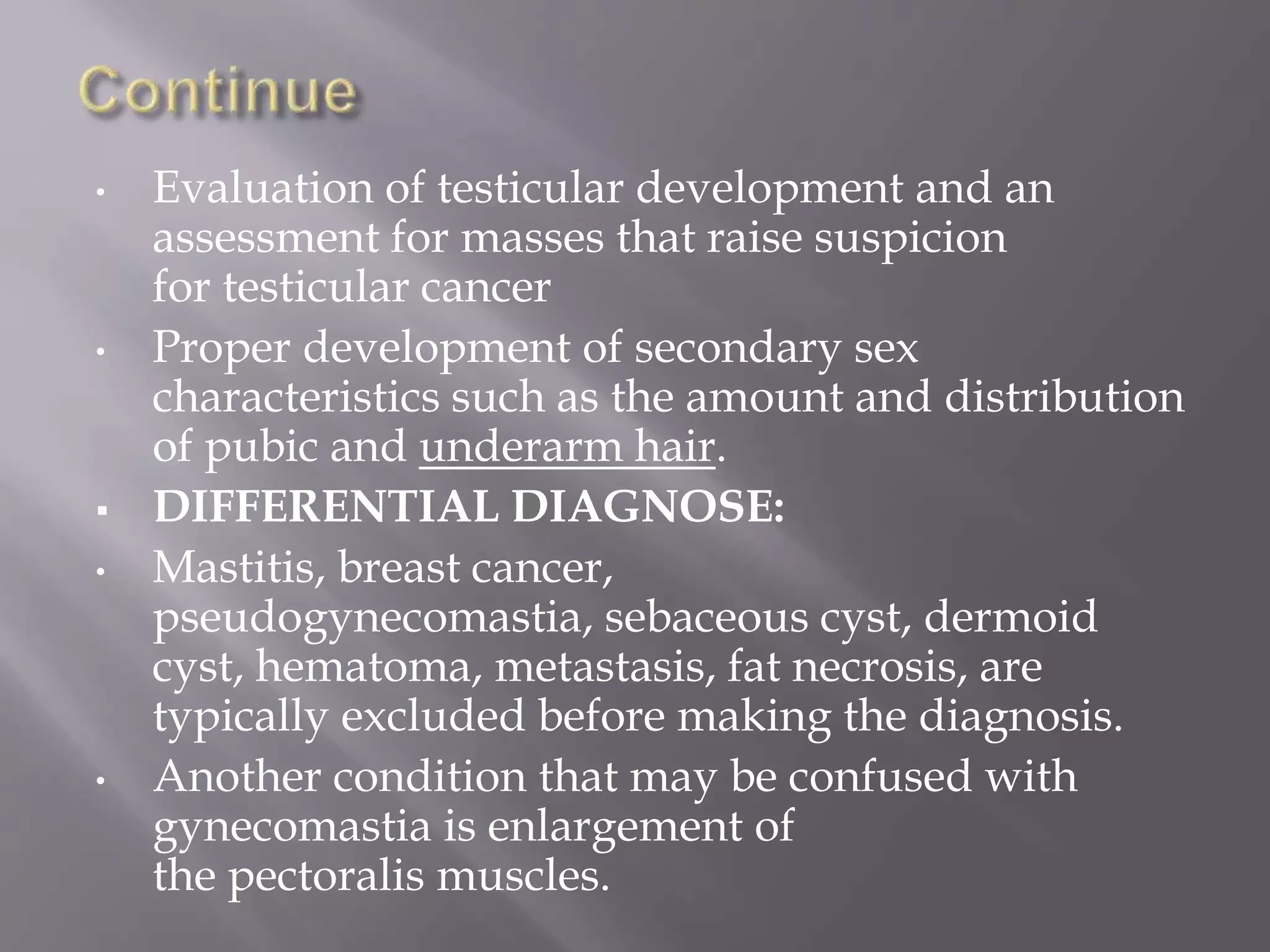 Gynecomastia | PPTX