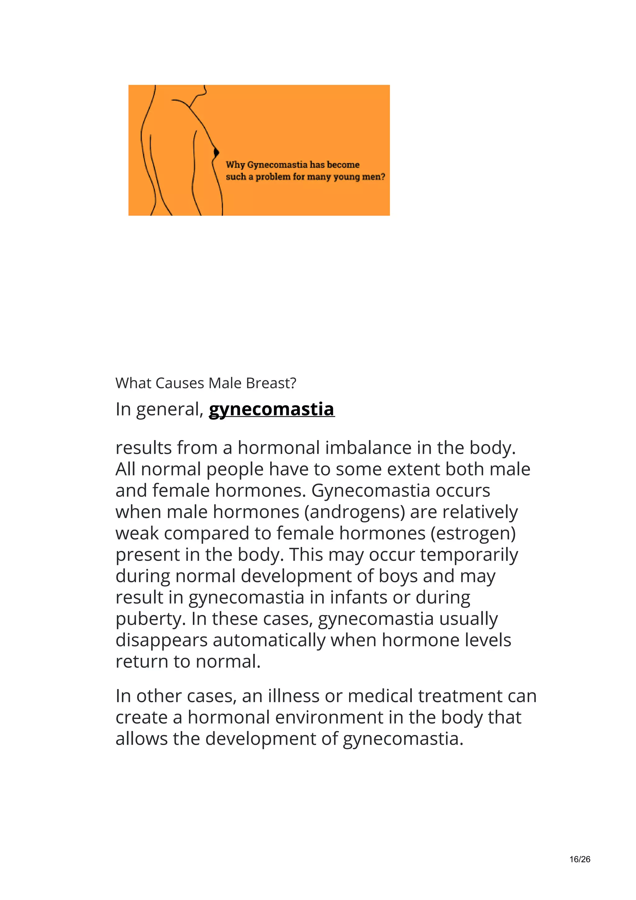 Gynecomastia surgery cost in hyderabad | PDF