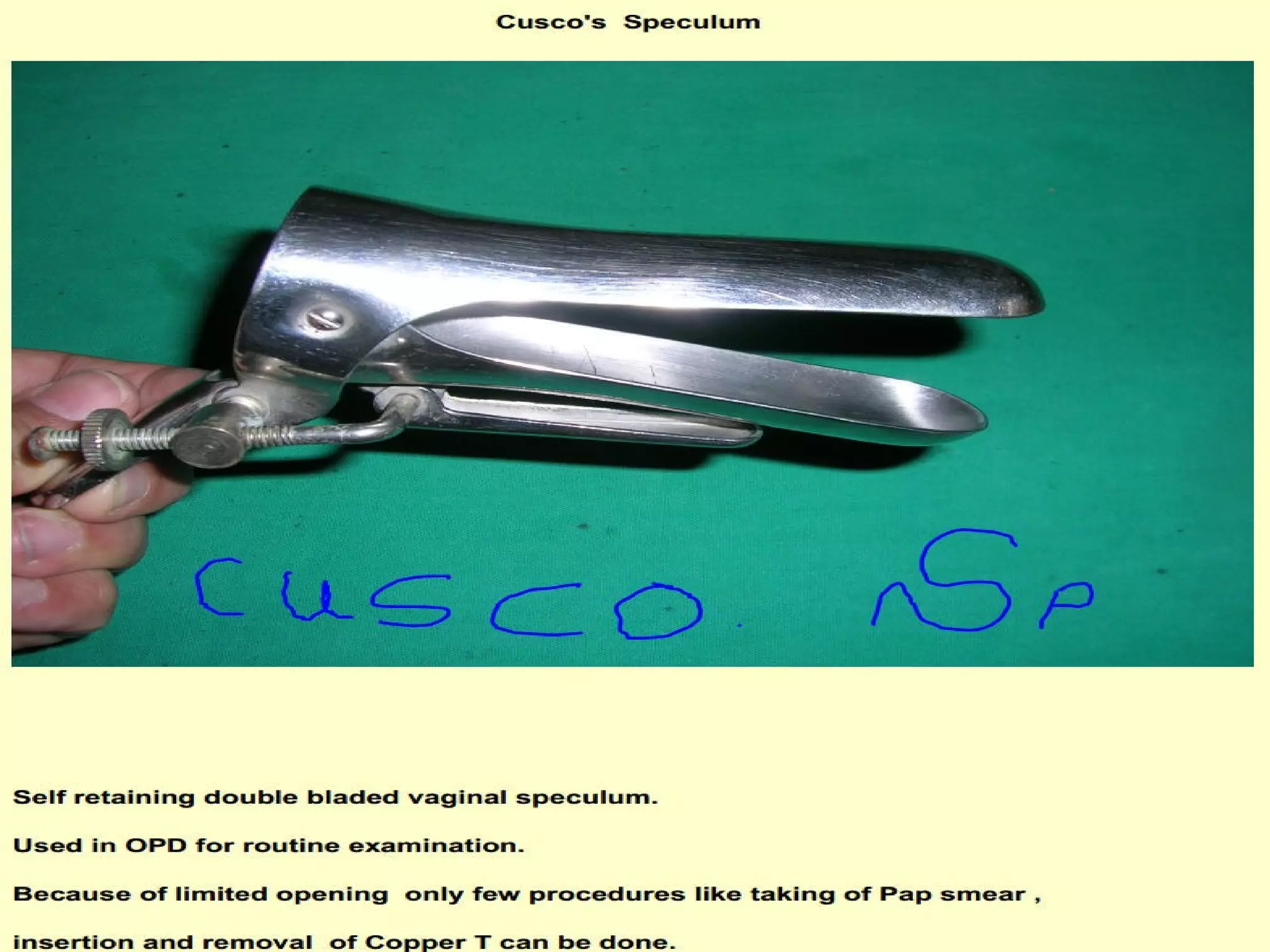 Gyne and Obs Surgical Instuments with their uses | PPT