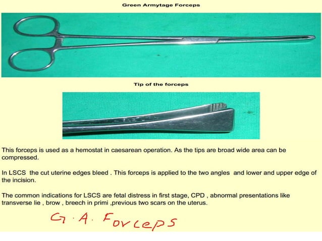 Gyne and Obs Surgical Instuments with their uses | PPT