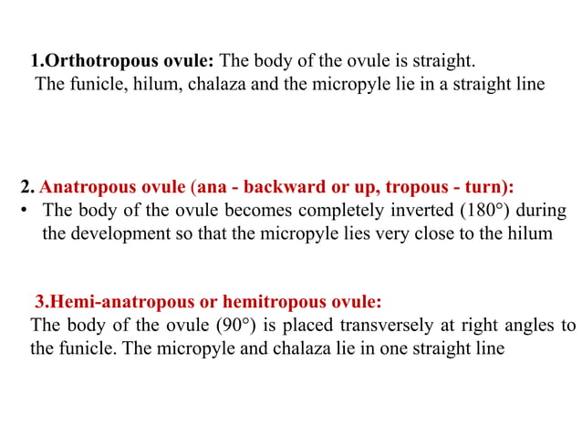 Gynoecium, Megasporogenesis, Monosporic development of Embryo, Embryo ...