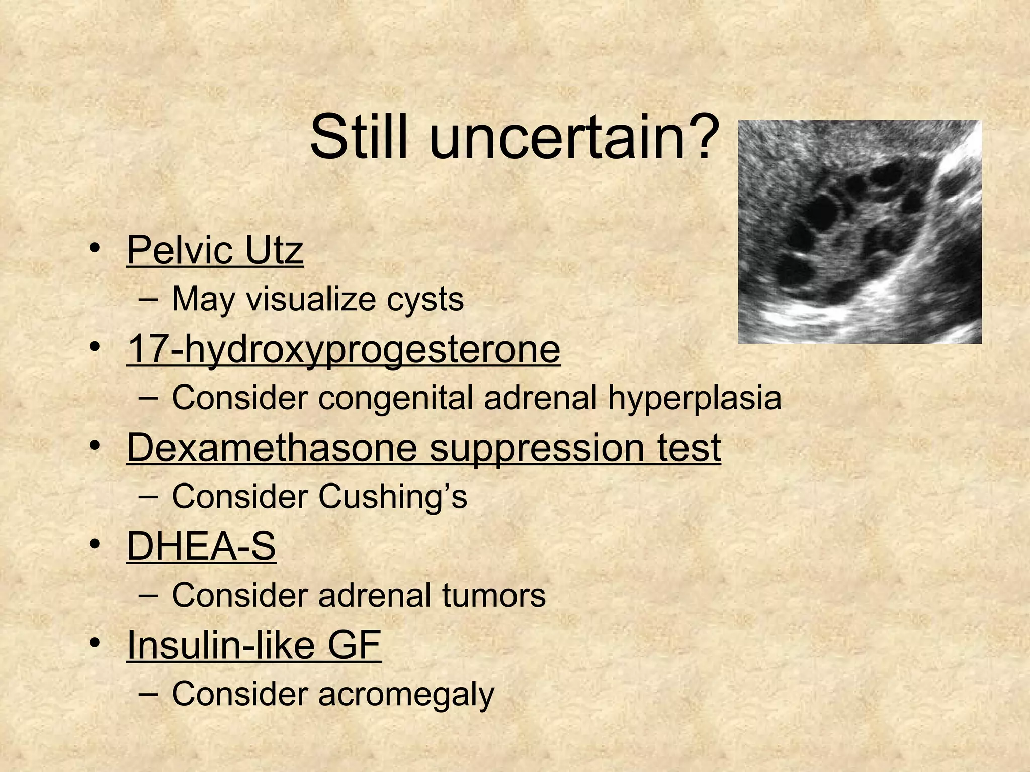 Polycystic Ovarian Syndrome - Obstetrics/Gynecology Case Presentation | PPT