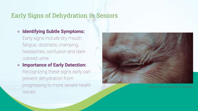 Senior Care Hydration: Understanding the risks of Dehydration in ...