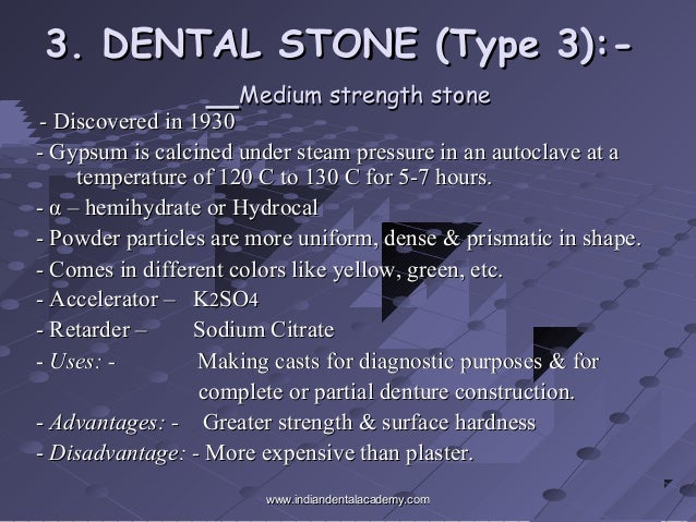 Gypsum / dental lab technology courses