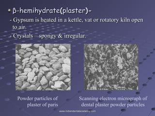 Gypsum / dental implant courses by Indian dental academy | PPT