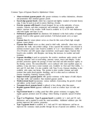 Gypsum | DOCX | Home Improvement | Home & Garden