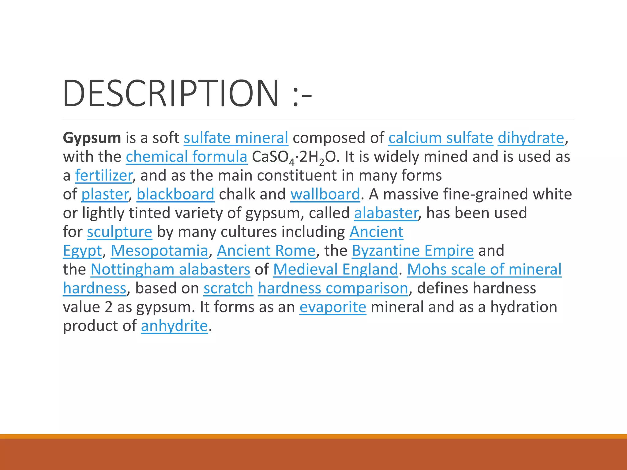 Gypsum - Drywall | PPTX