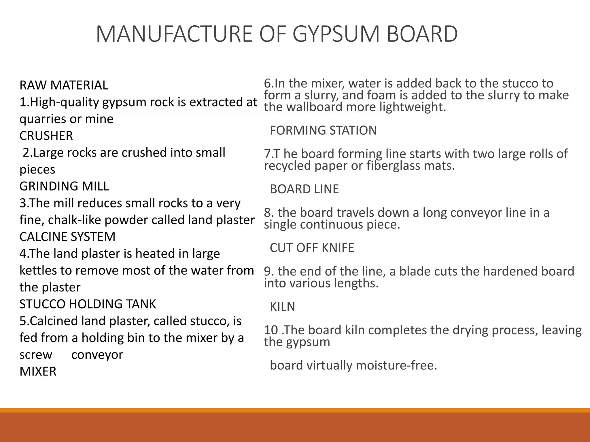 Gypsum - Drywall | PPTX