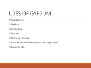 Gypsum - Drywall | PPTX