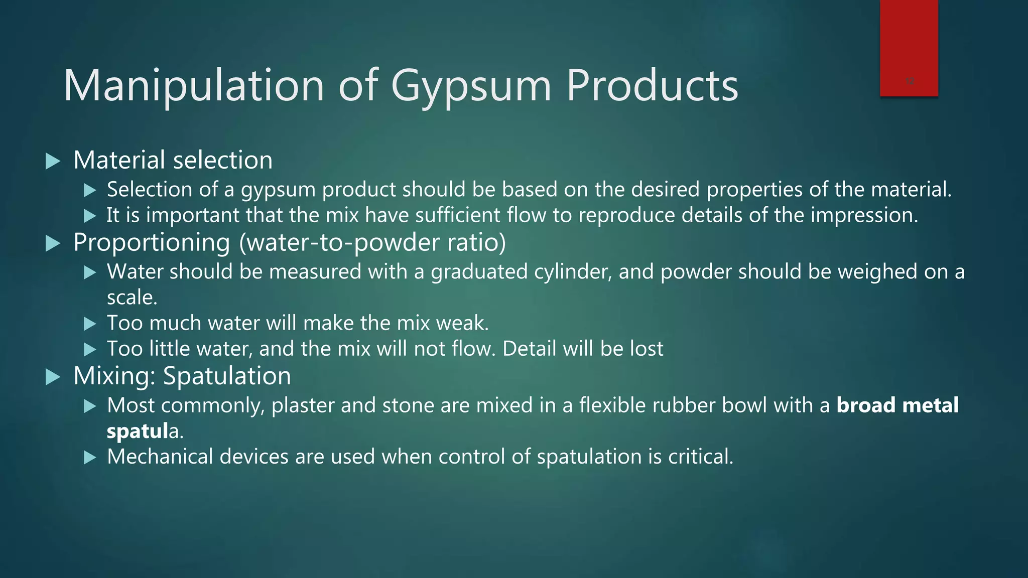 Chapter 16: Gypsum | PPTX