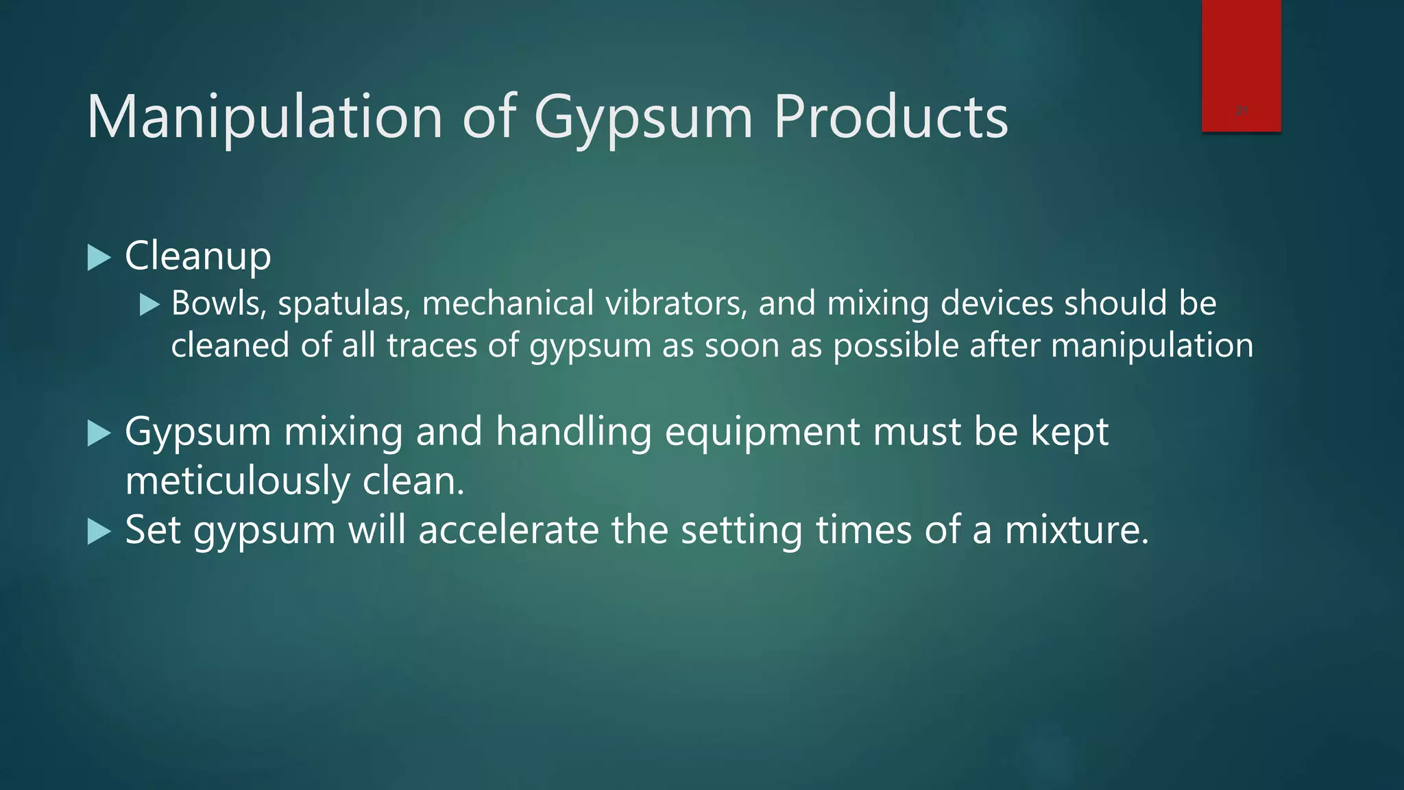 Chapter 16: Gypsum | PPTX