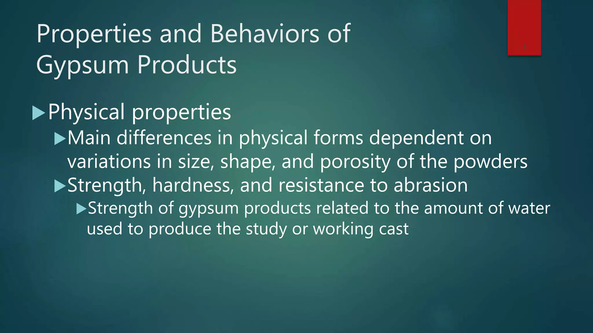 Chapter 16: Gypsum | PPTX