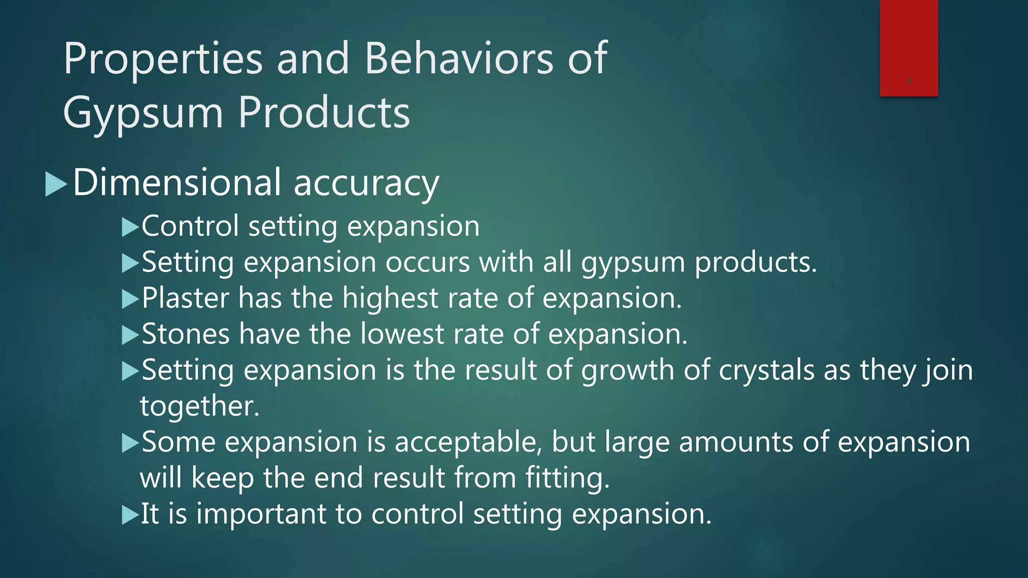 Chapter 16: Gypsum | PPTX